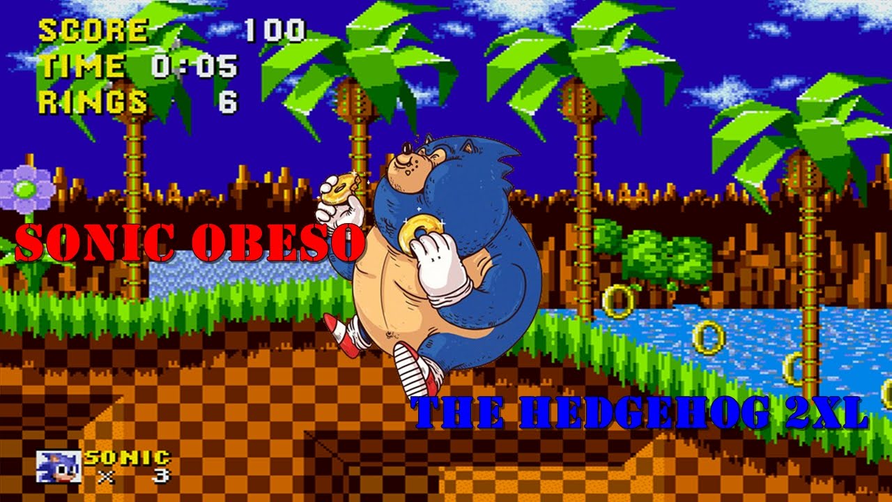 Sonic the Hedgehog 2 XL O Hack do Sonic Obeso - YouTube