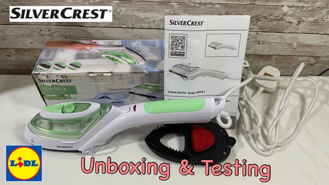 SilverCrest Steam Brush REVIEW TEST (Lidl 70ml 1000W) - YouTube
