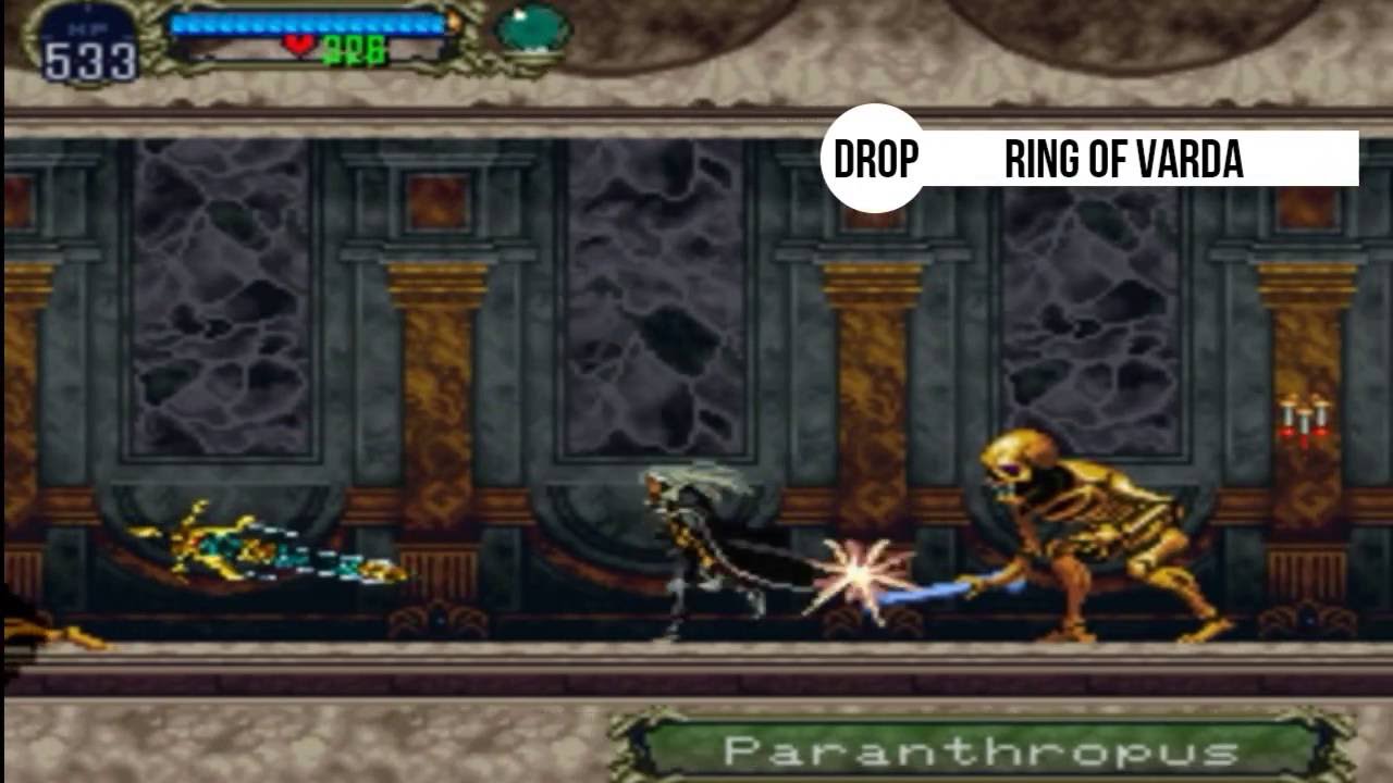 Castlevania Symphony of the Night - Drop #1 Ring of Varda - YouTube