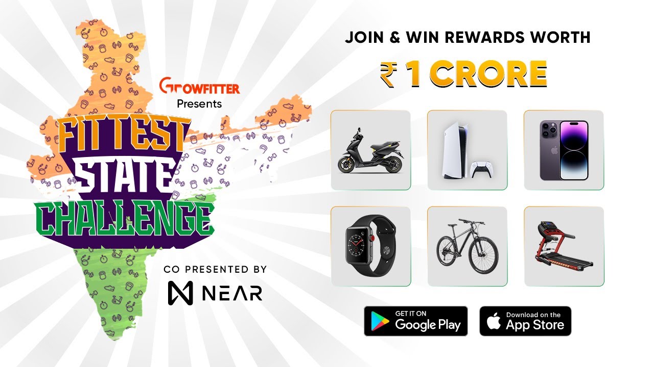 India's Fittest State Challenge | Walk & earn rewards worth Rs 1 Crore ...