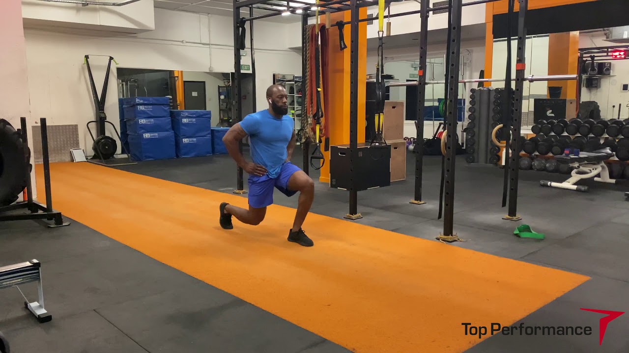 Bodyweight Walking Lunge - YouTube