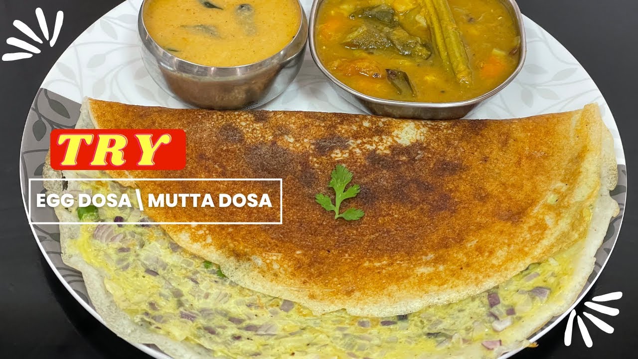 Mutta dosa|Egg dosa|Muttai dosa|Healthy protein rich dosa - YouTube