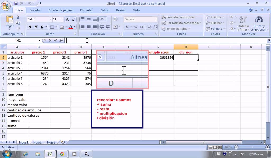 tutorial de excel basico - YouTube