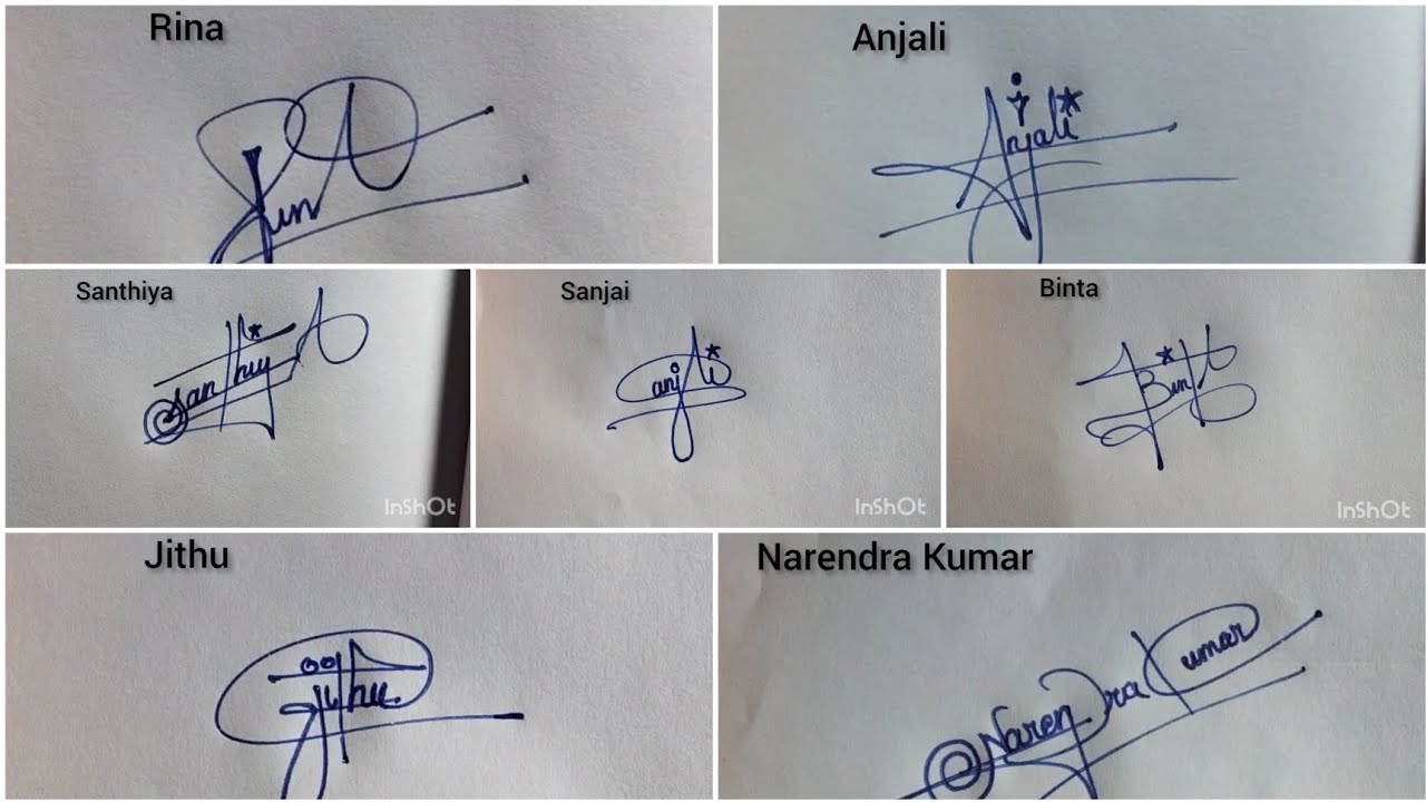 Signature of Subscribers, how to make signature. - YouTube