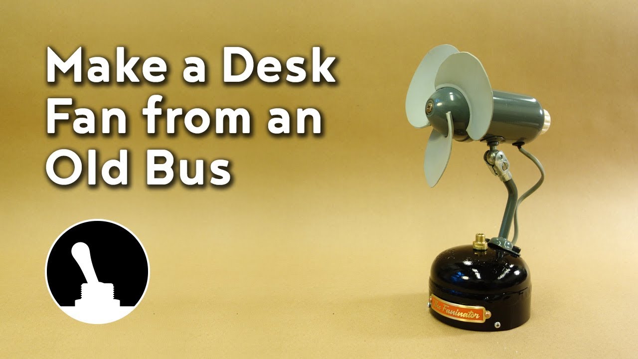 Make a Desk Fan from an Old Bus - YouTube