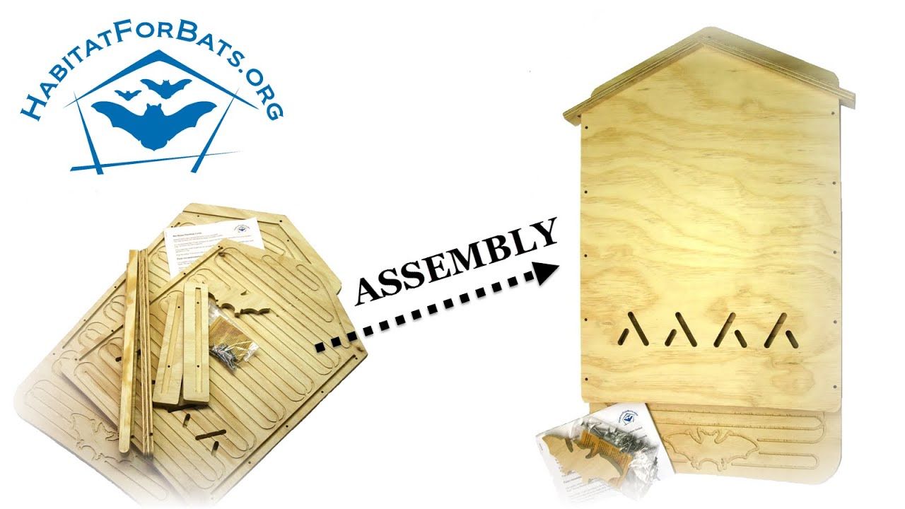 One Chamber Bat House Kit Assembly Instructions - How To - YouTube