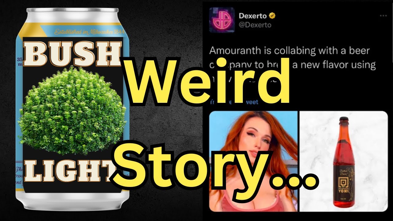 BUSH LIGHT...The New HOTTEST Beer By Amouranth?....Odd Story - YouTube
