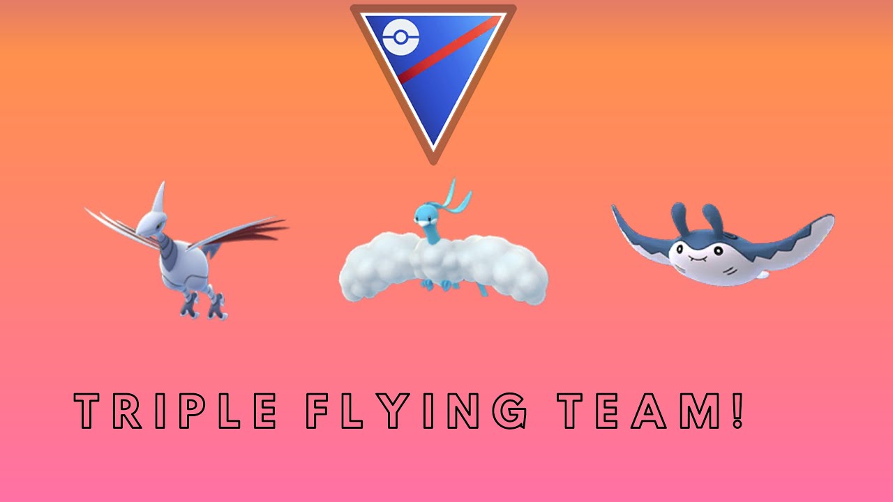 Amazing Triple Flying Type Go Battle League Team! - YouTube