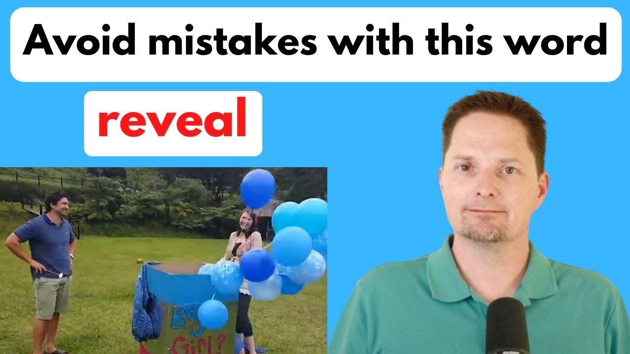 ENGLISH VOCABULARY/CORRECT PRONUNCIATION OF REVEAL/LEARN CORRECT USAGE ...