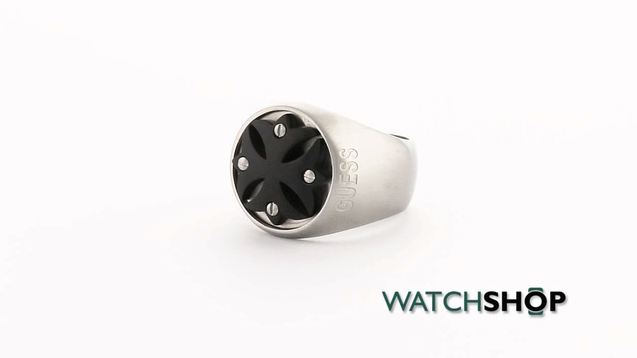 Guess Jewellery Men's Stainless Steel Signet Ring Size W.5 (UMR11109-66 ...