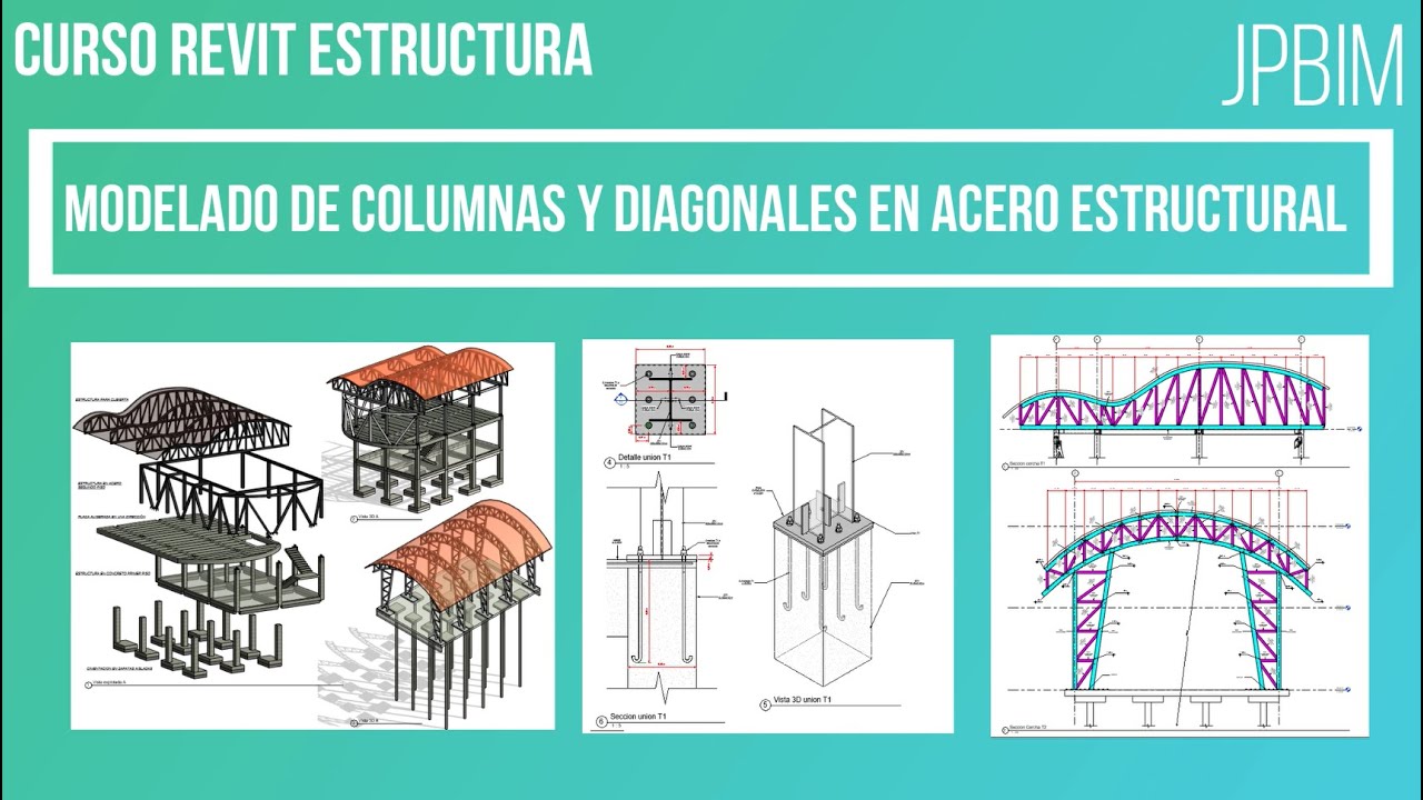 Video 24. Modelado de columnas en acero estructural (CURSO REVIT ...
