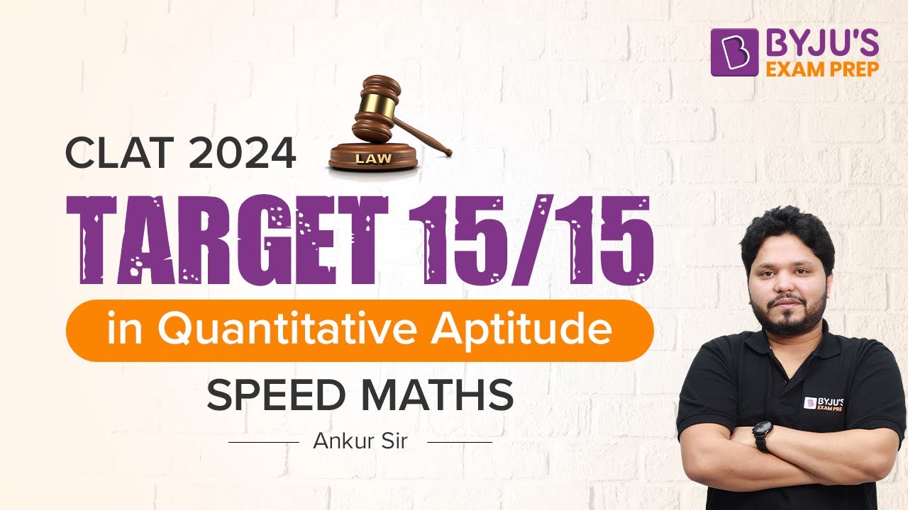 CLAT 2024 Quantitative Aptitude | Simple Math Tricks for Fast ...
