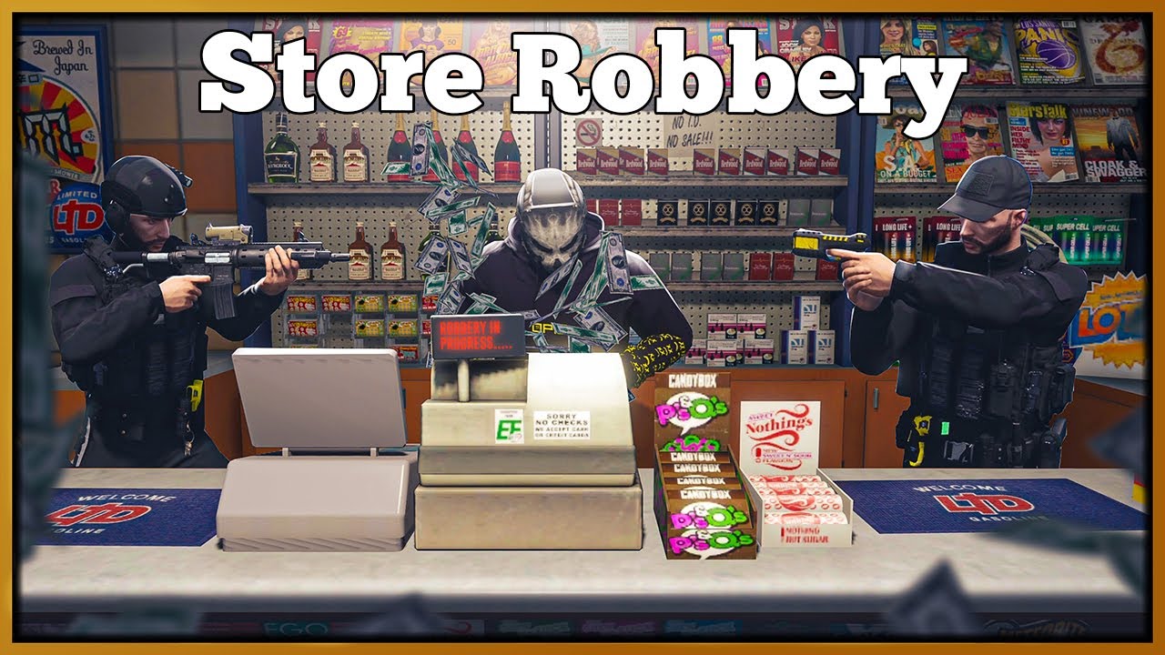 WE ROBBED EVERY STORE IN GTA 5 RP - YouTube