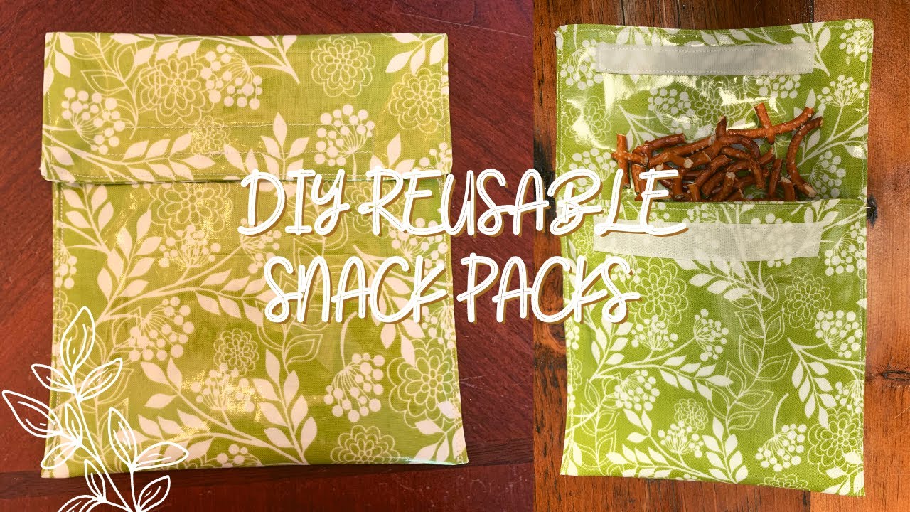 DIY Reusable & Eco-Friendly Snack Pack - YouTube