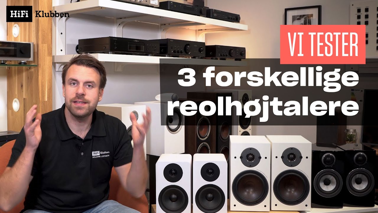 Vi tester 3 gode stereo-højtalere - YouTube