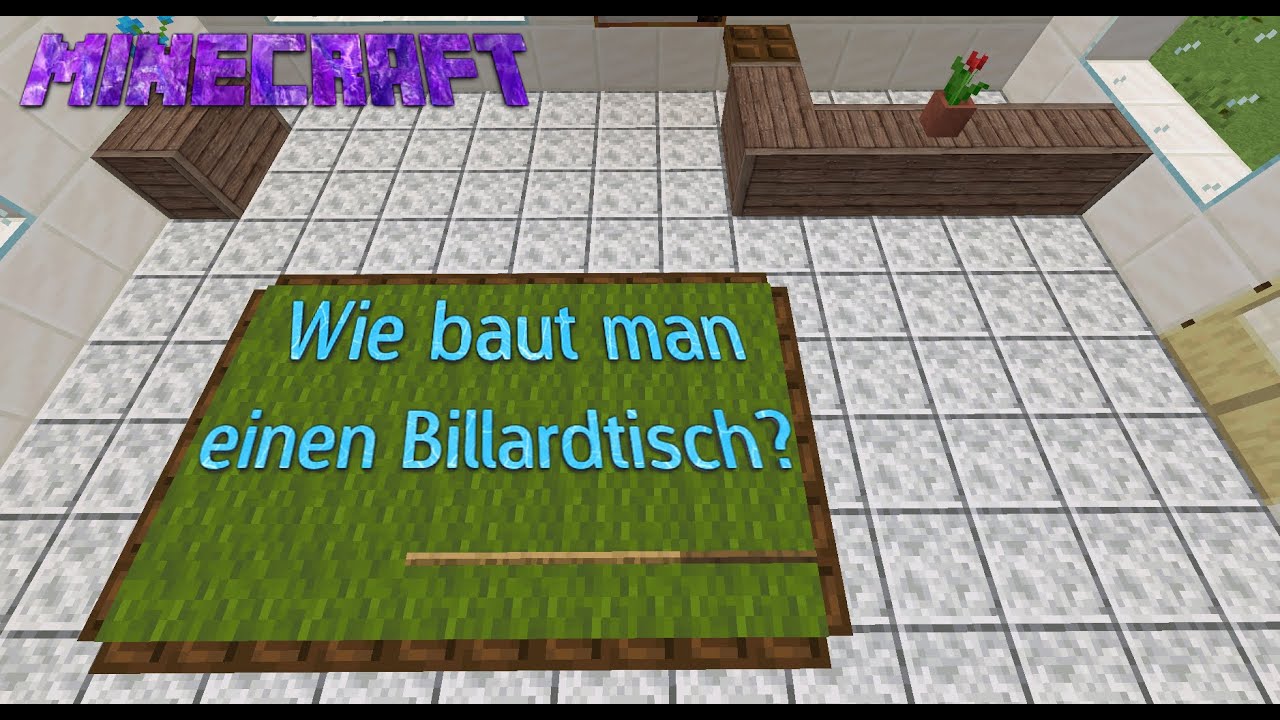 Minecraft | Wie baut man einen Billardtisch in Minecraft? #shorts - YouTube