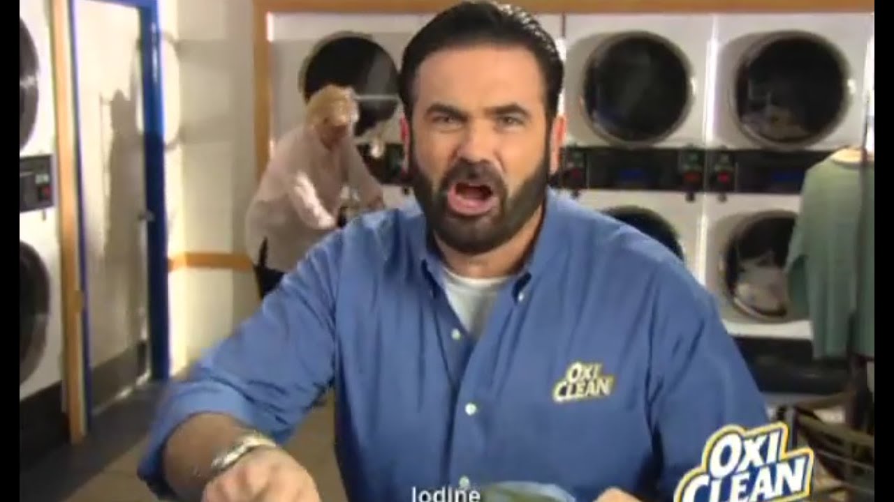 Billy Mays - OxiClean; Laundry Challenge 30-second ver. - YouTube