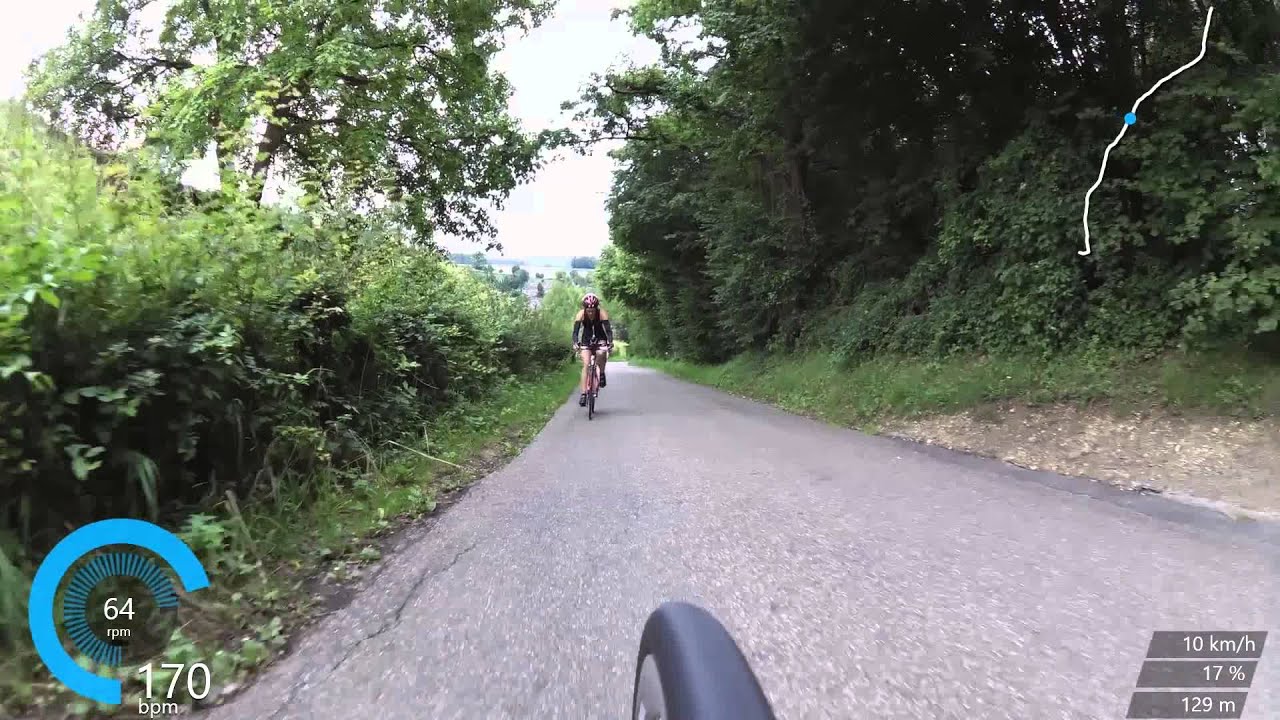 Climbing "Kruisberg" on road bike (Garmin VIRB) - YouTube