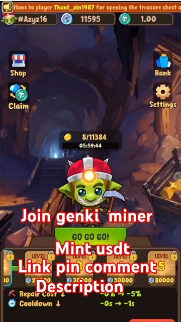 Genki miner bot #games - YouTube