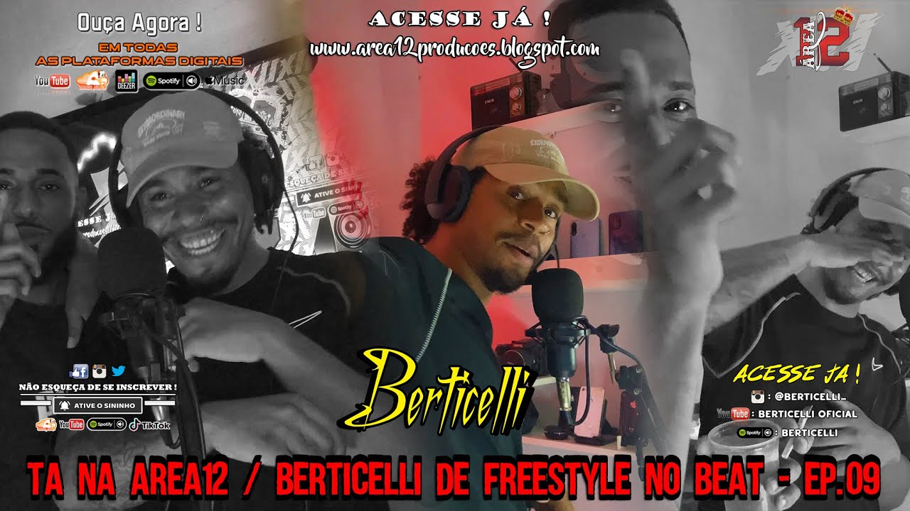 TÁ NA ÁREA12 / BERTICELLI DE FREESTYLE NO BEAT - EP. 09 - YouTube