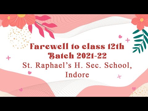 Farewell to class 12th (Batch 2021-22) - YouTube