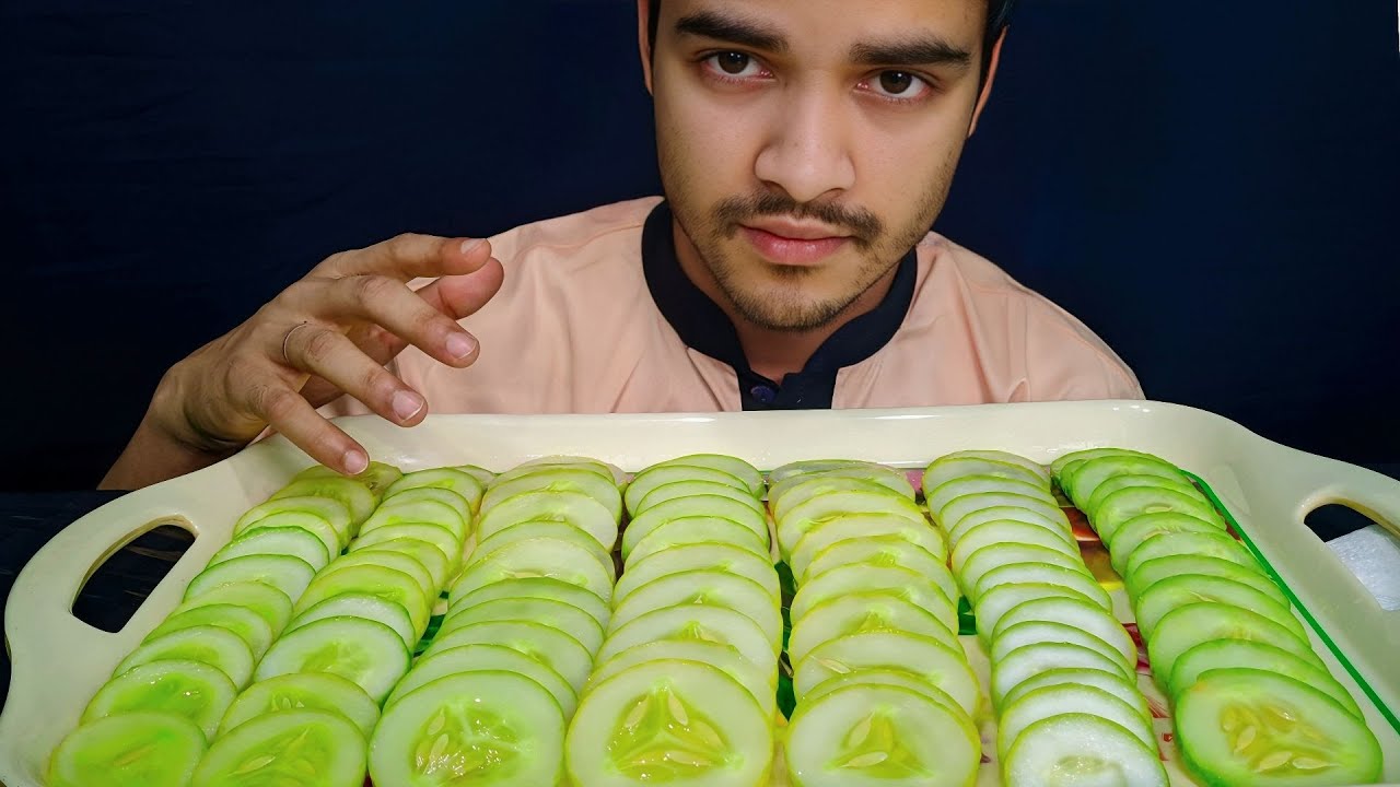 CUCUMBER SALAD EATING CHALLENGE | ASMR CUCUMBER SALAD | MUKBANG SALAD ...