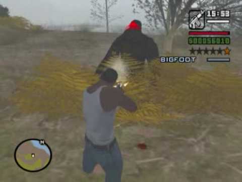 GTA SA (PC) Hunting Bigfoot (mod) 3/3 + Yeti found - YouTube