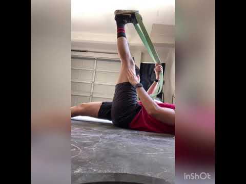 Supine HS stretch - YouTube
