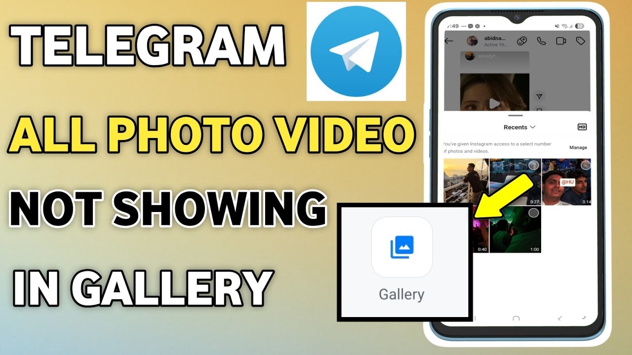 Fix Telegram Not Showing All Gallery Albums When Sharing Media - YouTube