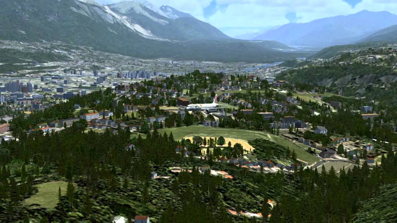 [FSX HD] Innsbruck Visual Approach - YouTube