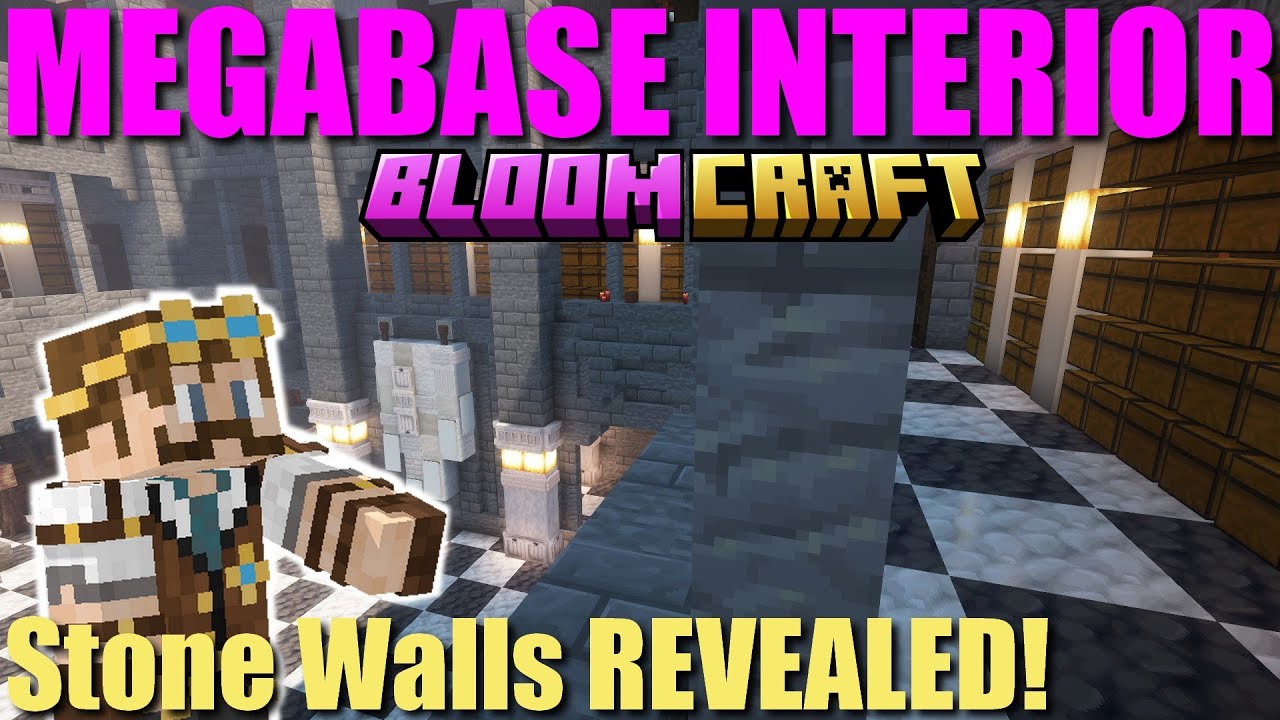 The Megabase Interior Stone Walls are PRACTICALLY Done! | BloomCraft ...