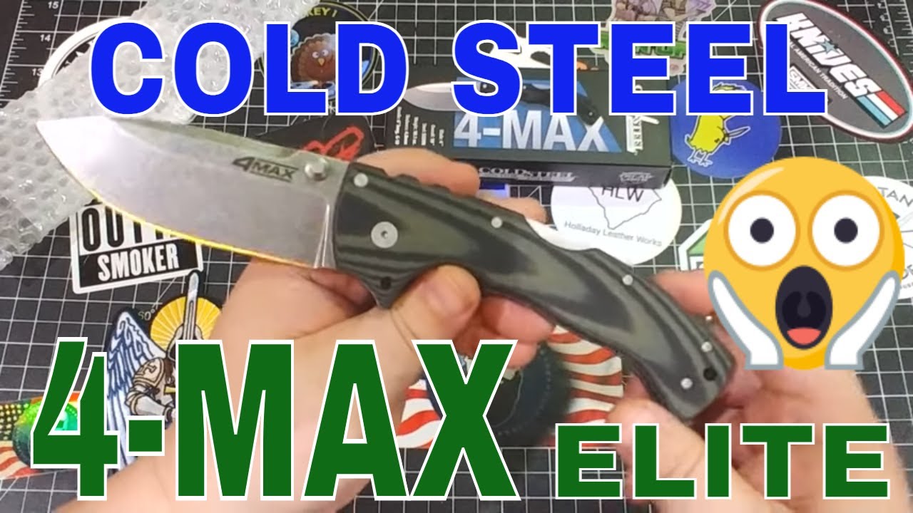 THE ONLY COLD STEEL 4-MAX ELITE REVIEW YOU NEED!!! - YouTube