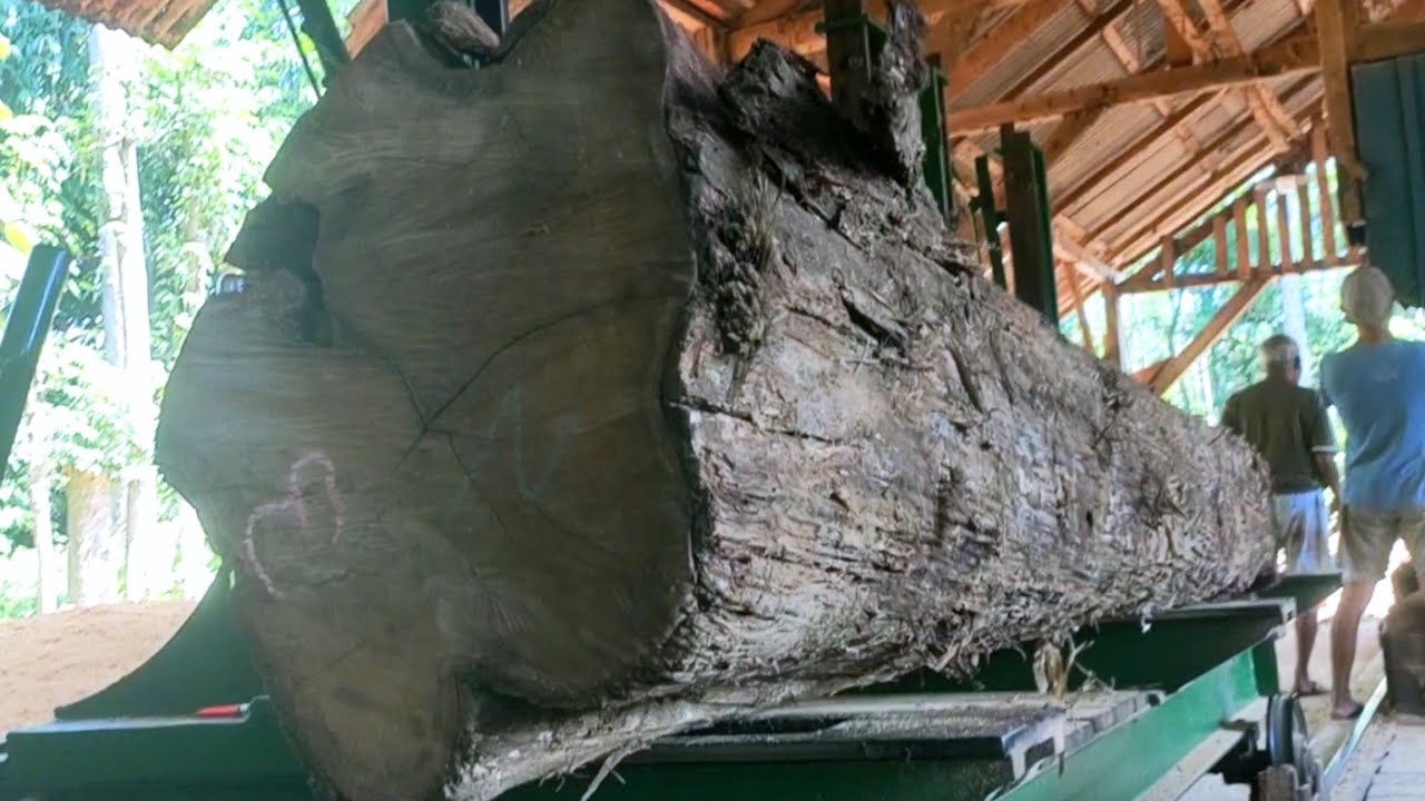 Worth 5000 dollars of ancient teak wood pieces in the woodworking shop ...