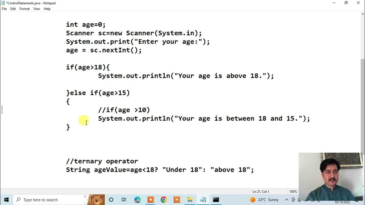 04 Java If else switch statements - YouTube