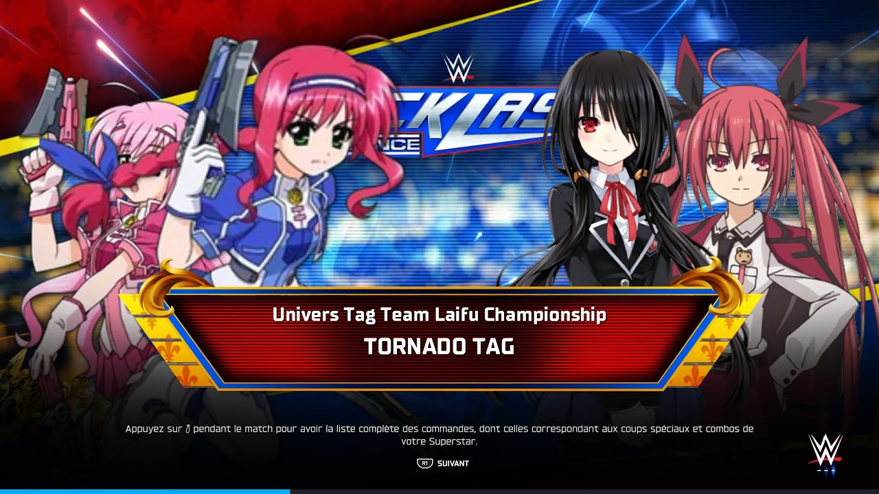 Wwe 2k2. Univers Tag Team Laifu Cahmpionship . Kyrie et Amitie (c) vs ...