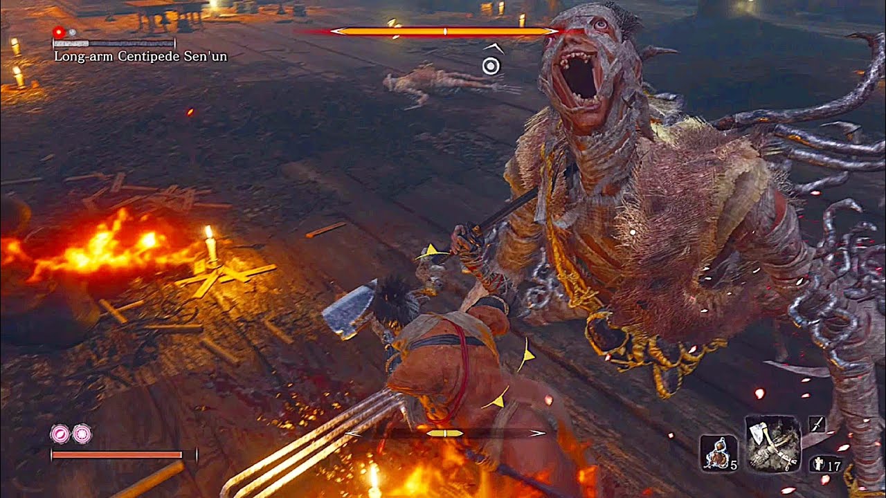 SEKIRO Shadows Die Twice | Long-Arm Centipede Sen'un | PS5 Gameplay ...