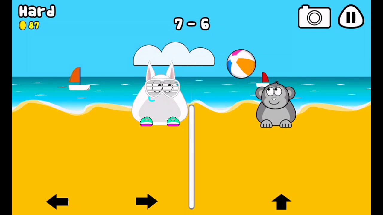 Pou & Gray Monkey Round 2 - Pou Wins! 12-10 - YouTube