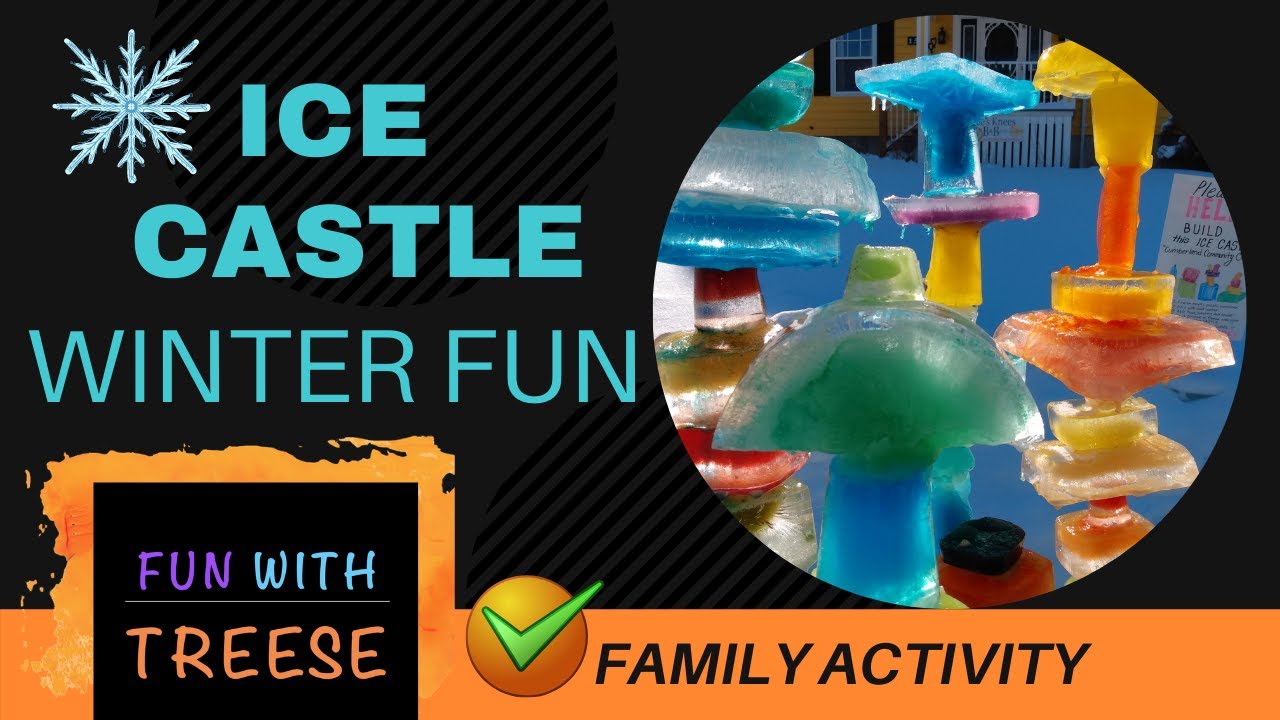 How to build an Ice Castle - a colourful ice sculpture - YouTube
