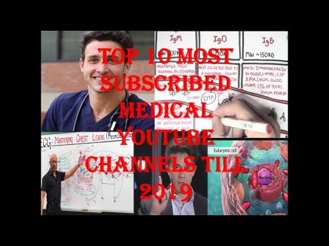 Top 10 Most Subscribed Medical Youtube Channels Till 2019 - YouTube
