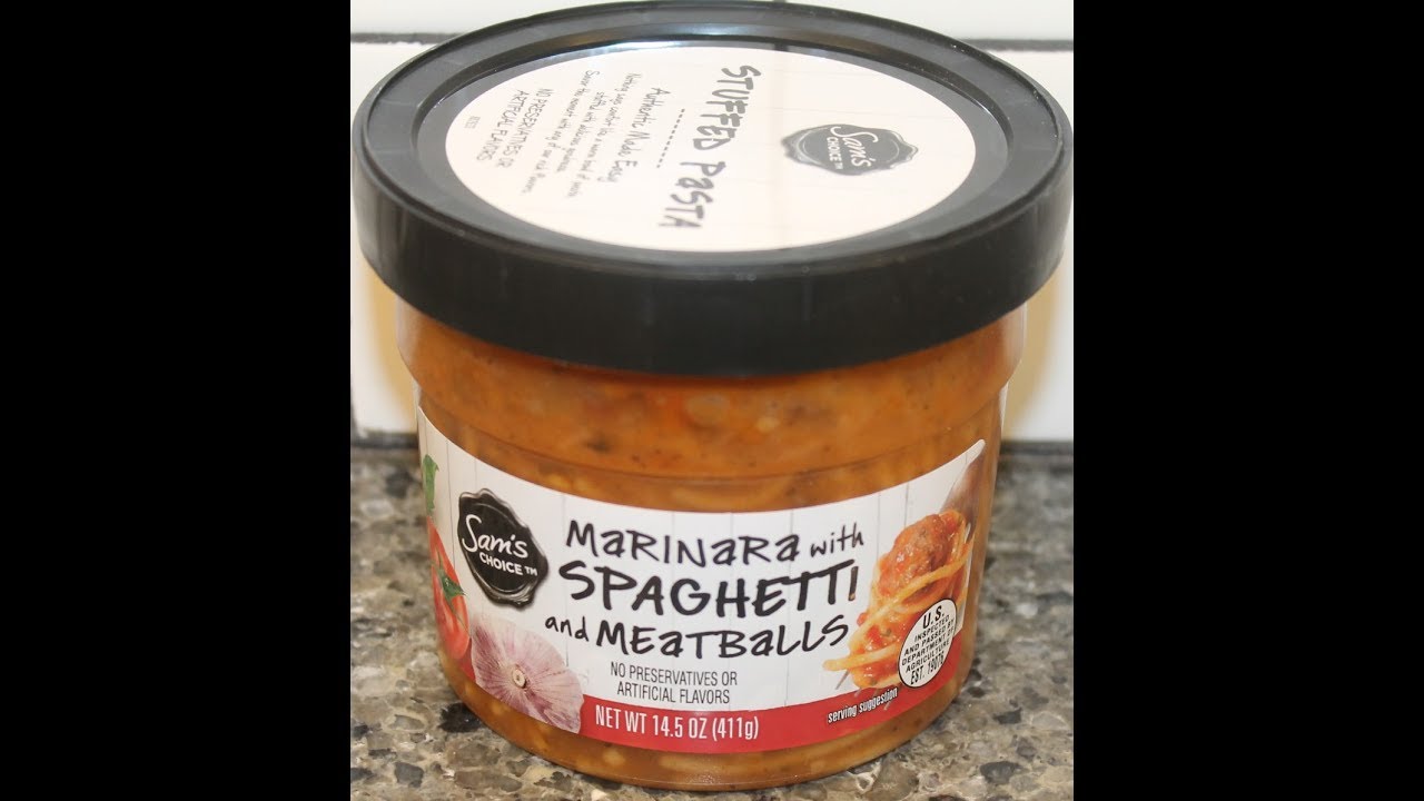 Sam’s Choice: Marinara with Spaghetti and Meatballs Review - YouTube