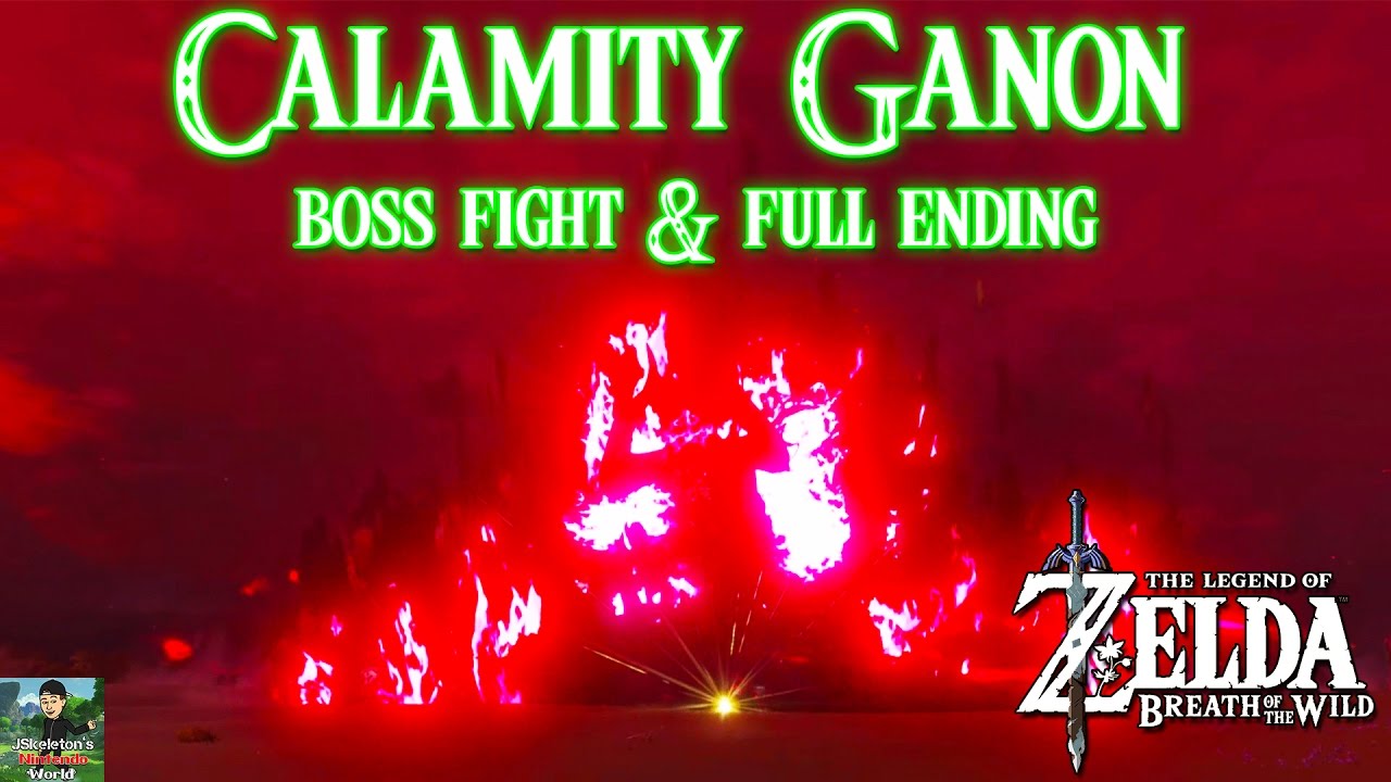 Zelda Breath of the Wild - Calamity Ganon Boss Fight & COMPLETE ENDING ...