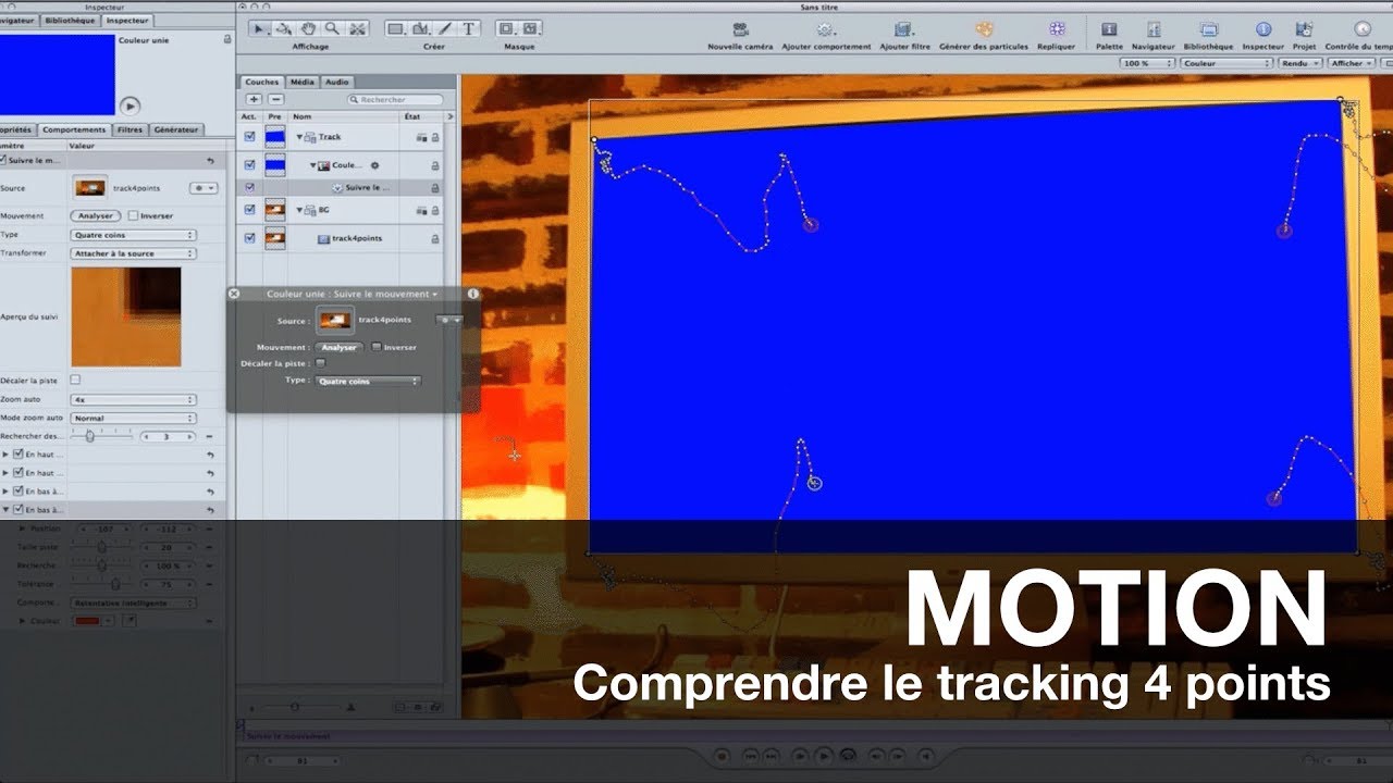 MOTION: Comprendre le Tracking 4 points dans Motion ! - YouTube