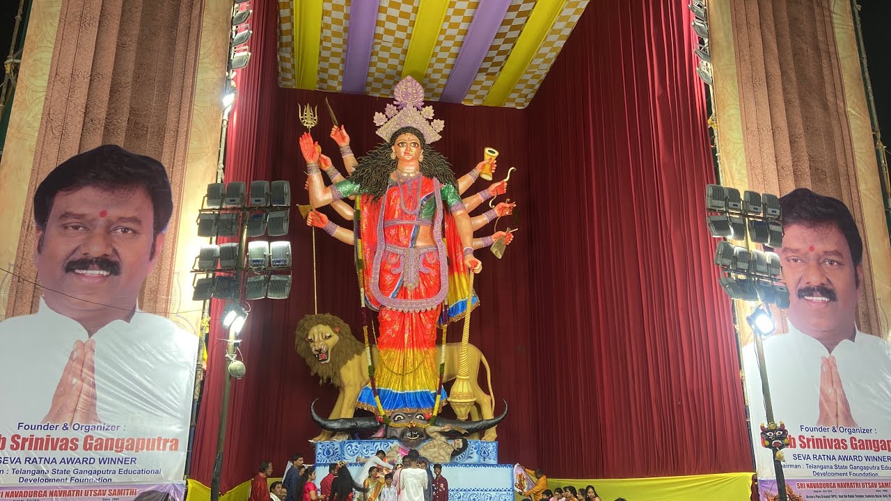 Worlds Biggest Durga Matha in Hyderabad | 65 Feet World Biggest Durga ...