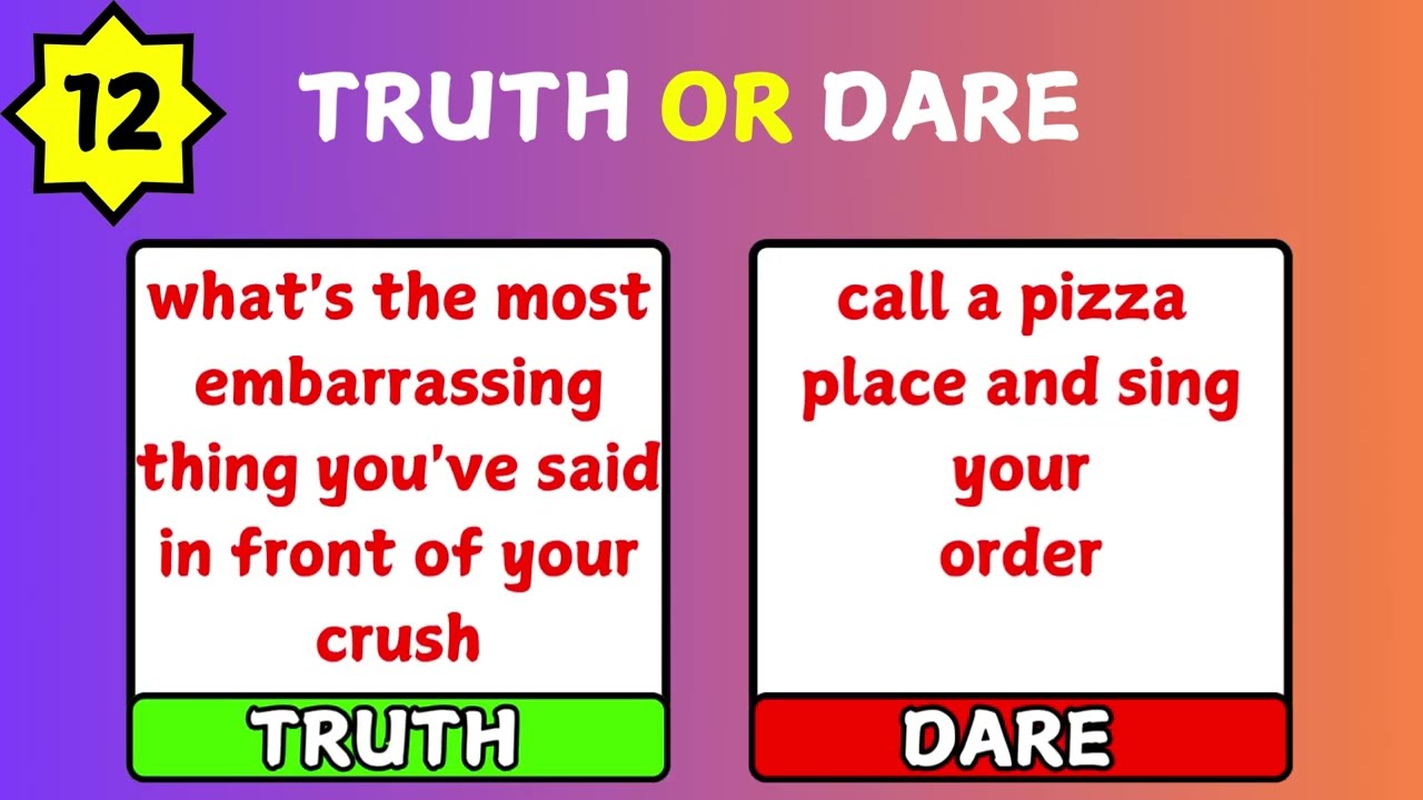 Truth or Dare Questions | Interactive Game | Brainy Riddles | Game😎 # ...
