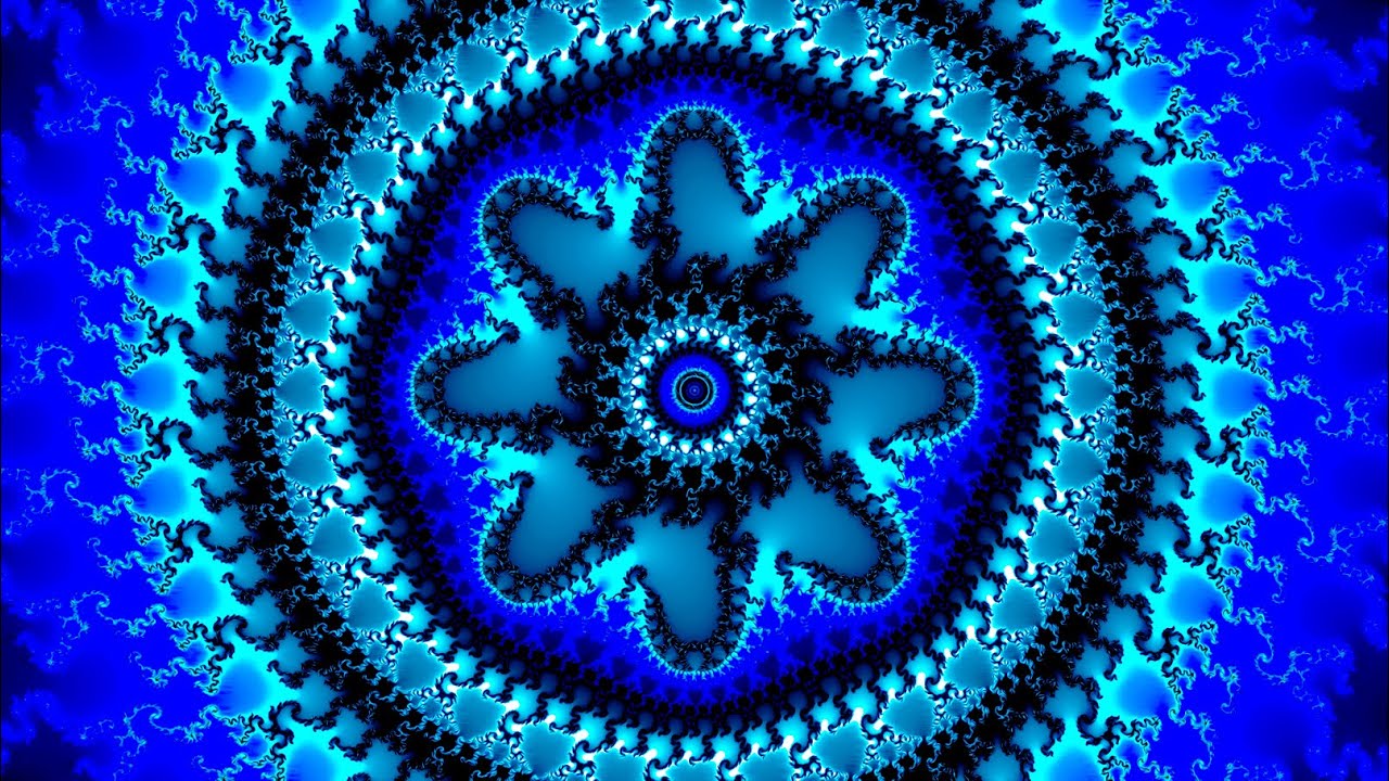 The Blue Whirlwind - 4k 60fps - Fractal Zoom Animation - YouTube