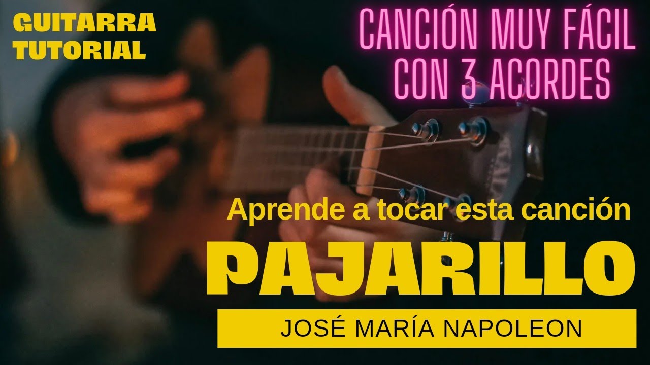 "Pajarillo José María Napoleón Canción muy fácil con tres acordes ...