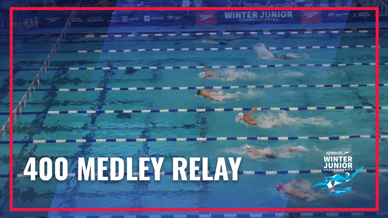 Men's 400 Medley Relay A Final | 2022 Speedo Winter Junior ...