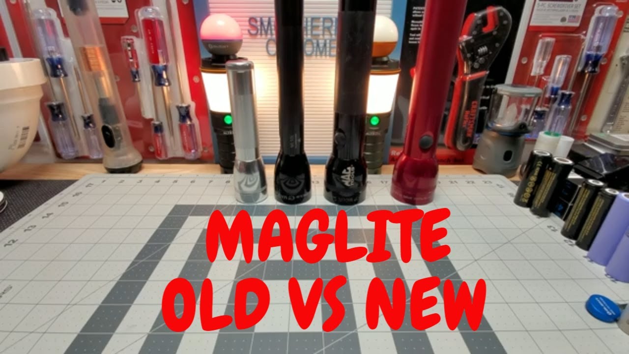 MAGLITE OLD TECHNOLOGY VS NEW TECHNOLOGY OUTDOOR BEAM SHOTS - YouTube