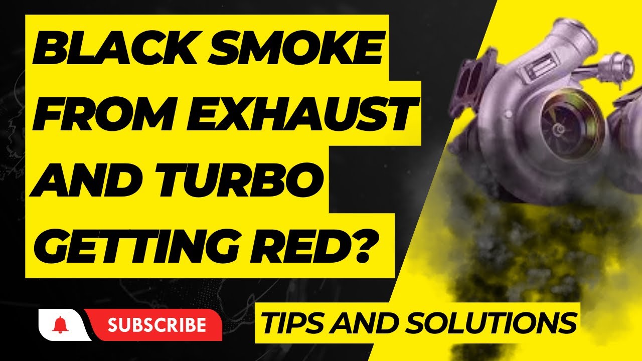 Black smoke from exhaust and turbocharger getting red hot? Quick fix ...