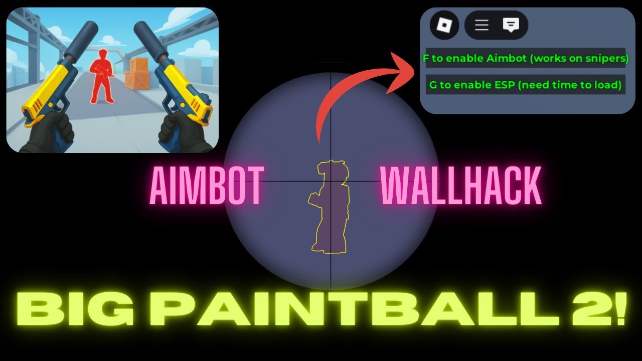 *WORKING JUNE 2025* BIG PAINTBALL 2 SCRIPT | 🎯 OP AIMBOT + ESP/WALLHACK ...